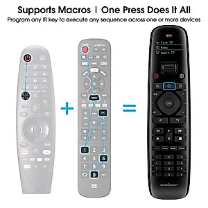 SofaBaton U2 Universal Remote with Customizable APP, All-in-one Smart Remote Control, Compatible with TV/Soundbar/Streaming Players and More