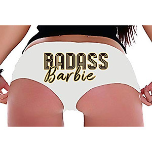 Badass Barbie Booty Shorts Boyshort Cotton Bikini Bottom Sexy Panties Black
