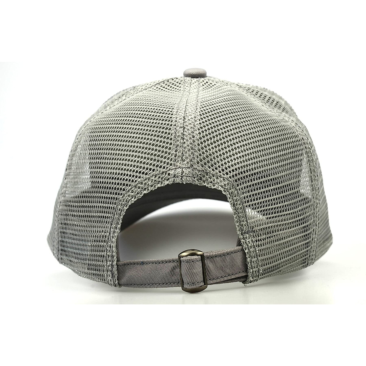 MUNULA Oversize XXL Mesh Trucker Hat Big Head Hats for Men High Crown Baseball Cap Breathable Dad Hat Adjustable 23.6"-25.6" (Gray)
