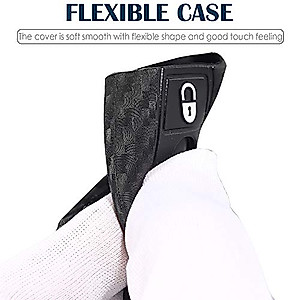 Lcyam Key Fob Cover Case Carbon Fiber Pattern for Mercedes Benz C E M S CLS CLK GLK GLC G Class CLA GLK350 GLA 250 C300 AMG 2019 GLC 300