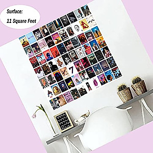 Adzt's 110PCS Album Cover Posters Wall Collage Kit, 70 Music Album Poster 40 Music Album Stickers,Album Style Photo Collection Collage VSCO Bedroom Dorm Decor for Girl and Boy Teens, Small Poster for Room Bedroom Aesthetic