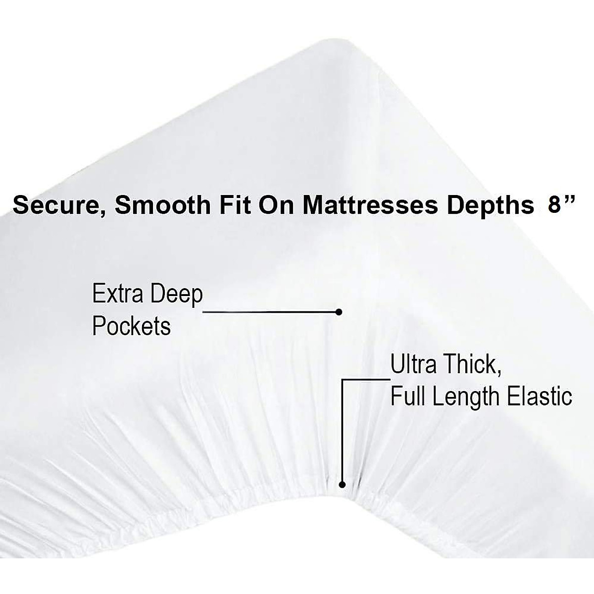 MGPS 100% Real Certified Organic Cotton Bedsheet Set, Full Size 6 Piece 1000 Thread Count Sheets Sets, [1 Fitted + 1 Flat + 4 Pillowcases], Fits Mattress Upto 8" Deep Pocket - Chocolate