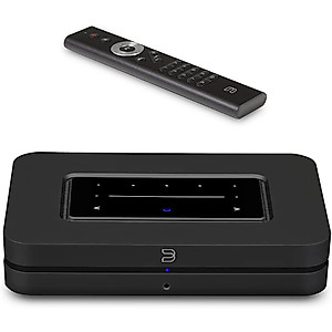 Bluesound Node Wireless Multi-Room Hi-res Music Streamer (N130) + RC1 Remote Combo Bundle (Black)