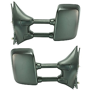 Trail Ridge Towing Mirror Manual Textured Black Pair for Frontier Xterra Equator