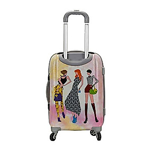 Rockland Vision Hardside Spinner Wheel Luggage, Assorted/Multicolor, Carry-On 20-Inch