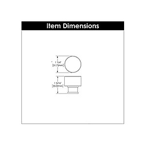 Hickory Hardware 1 Pack Solid Core Kitchen Cabinet Knobs, Luxury Cabinet and Dresser Knobs, Handle Pulls for Doors & Drawers, 1-1/4 Inch, Crysacrylic with Brushed Golden Brass, Midway Collection