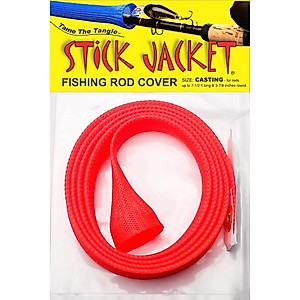 Stick Jacket Casting Fishing Rod Cover Red Shad