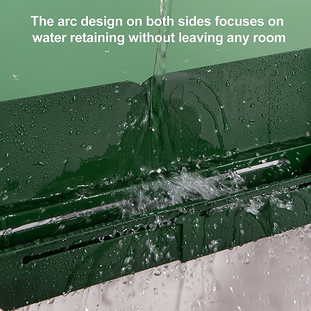 RXMORI Sink Splash Guard,Multifunctional Sink Flap Rack,Splash-Proof Retractable Storage Drain Basket,Expandable Plastic Sink Organizer Rack for Kitchen Bathroom