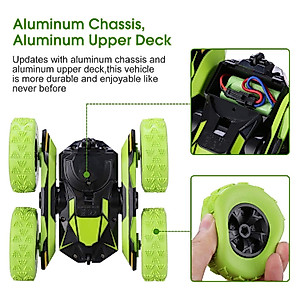 Joyjam Toys for 6-12 Year Old Boys RC Stunt Car for Kids and Adults 4WD Off Road Truck 2.4Ghz Remote Control Vehicle Double Sided 360 Degree Rotating Christmas Birthday Gifts for Boys