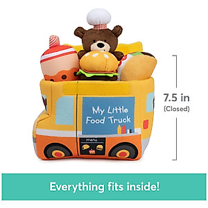 GUND Baby Play Soft Collection, My Little Food Truck 5-Piece Plush Playset with Rattle, Squeaker and Crinkle Sound Toys, Sensory Toy for Babies, 7.5”