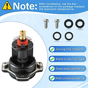 GP876851 Mixer Cap and Pressure Balancing Cartridge Kit, for Kohler Shower Valves K-304 and K-11748 Platforms, Shower Valve Cartridge Replacement Repair Kit, Include GP77759 and GP800820