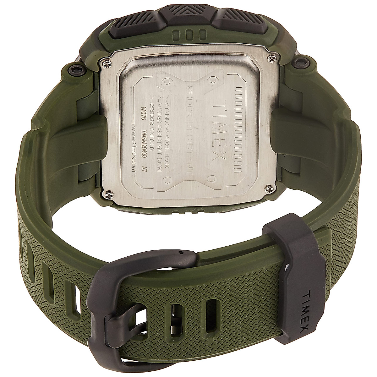 Timex Command Shock Digital CAT 54mm Watch – Olive Camo with Resin Strap