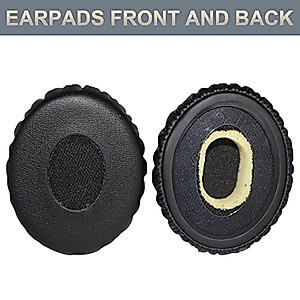 OE2 Replacement Ear pad Cushions Earpads Kit Compatible with Bose OE2 OE2i Soundtrue SoundLink On-Ear Headset Over-Ear Headphones (Black)