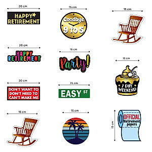 25 Piece Retirement Party Hanging Swirls Decorations, Hilarious Happy Retirement Party Supplies and Gifts