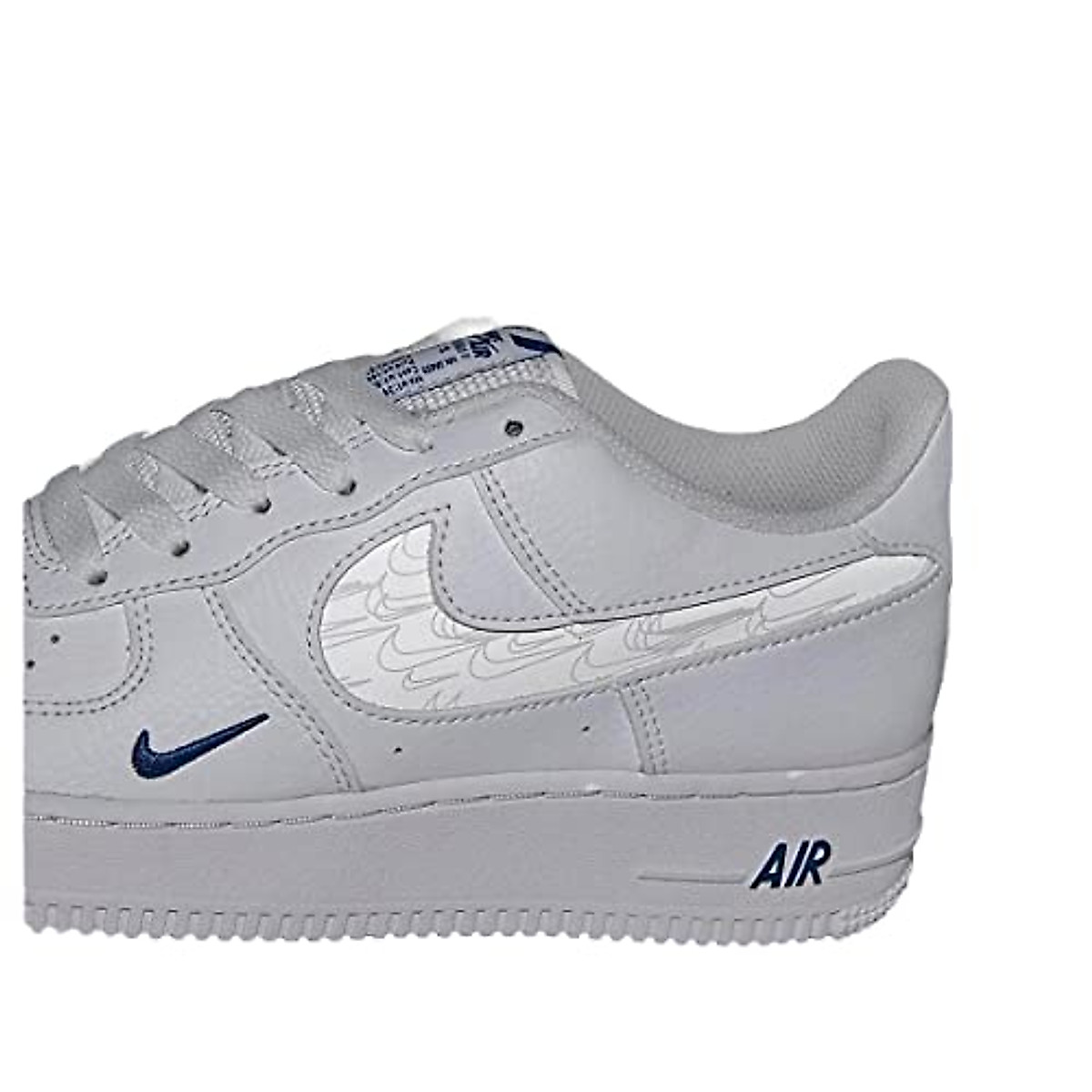 Nike Air Force 1 '07 LV8 Reflective Swoosh (us_Footwear_Size_System, Adult, Men, Numeric, Medium, Numeric_10) White