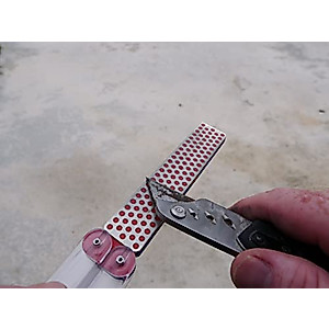 DMT FWFC DuoSharp Double-Sided Diamond Sharpening Stone for Knives and More, 8-Inch, Fine/Coarse