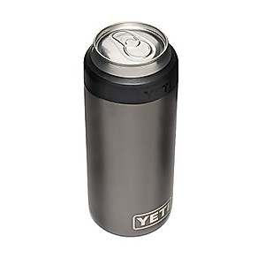 YETI Rambler 12 oz. Colster Slim Can Insulator for the Slim Hard Seltzer Cans, Graphite
