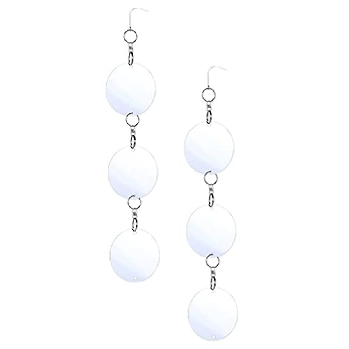 YARDWE 2Sets Bird Scare Hanging Discs Set Reflective Double- Sided Bird Reflector Woodpecker Bird Scare Devices for Patio Garden Woodpecker and Pigeon