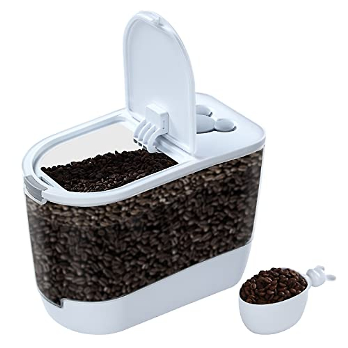 funest Large Food Storage,15LB Cartoon Dog/Cat/Pets Food Storage Container, Kitchen Food Storage to Store,Rice,Flour, Cereal and Dry Food, Food Storage Bins with Lids and Scooper(NO BPA)