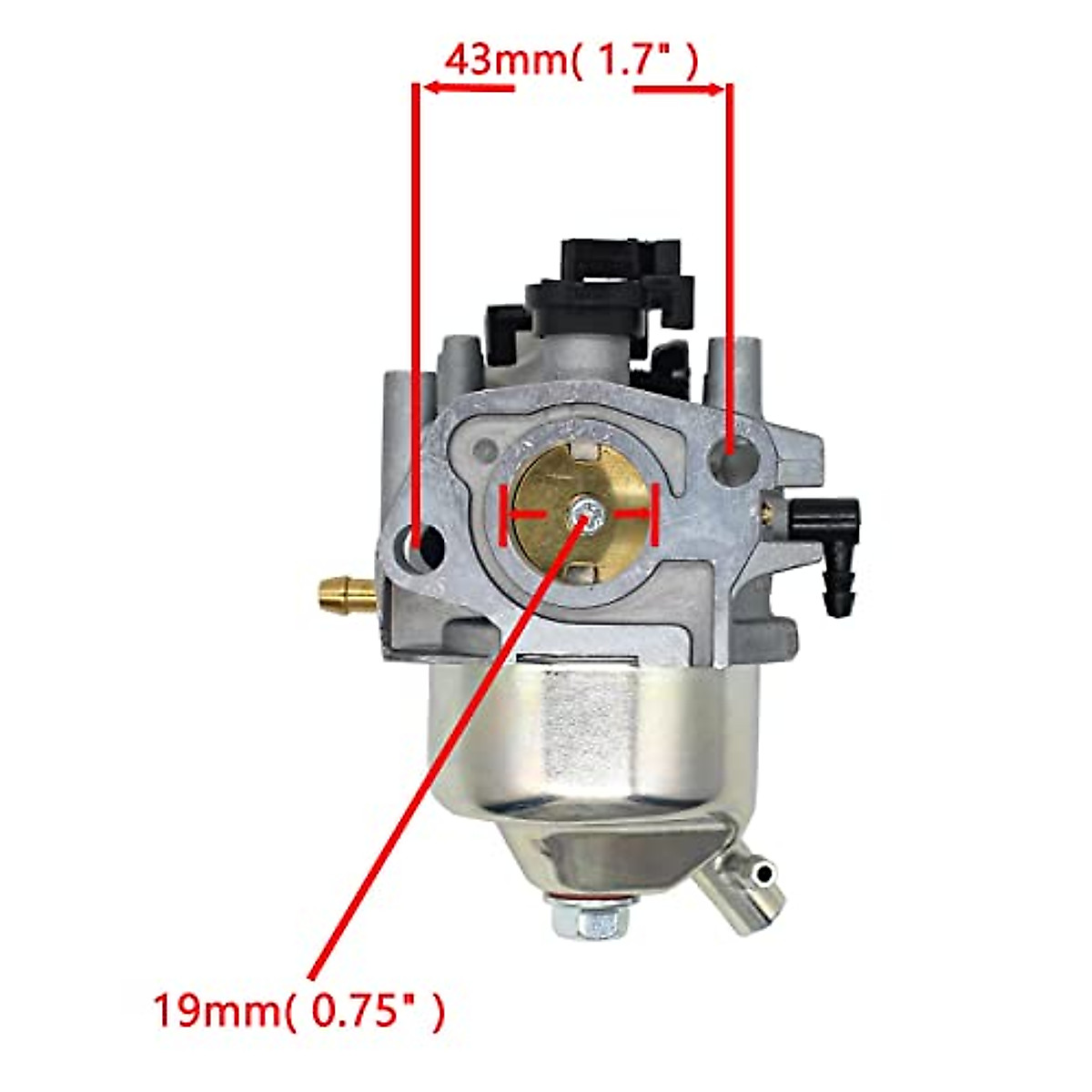 Fullas Huayi Carburetor T07E Compatible with Predator 3500 Super Quiet 3000W Inverter Generator Powered by LC170FD-3 212cc Engine