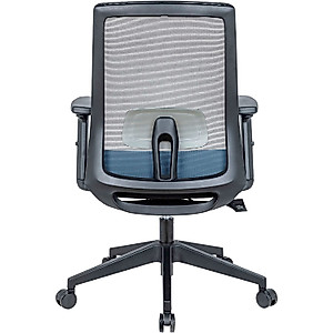 Global Industrial Mesh Task Chair with Seat Slider, Fabric, Ocean Blue