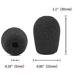 YunYiYi Replacement Earpads Cups Cushion Compatible with BlueParrott B450-XT B450 XT Noise Canceling Bluetooth Headset Cover Repair Parts (B450XT Earpads + Microphone Foam)