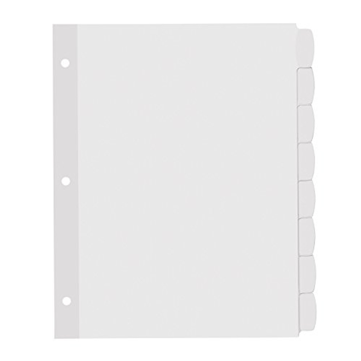 Avery Big Tab Printable White Label Dividers with Easy Peel, 8 Tabs, 20 Sets (14435)