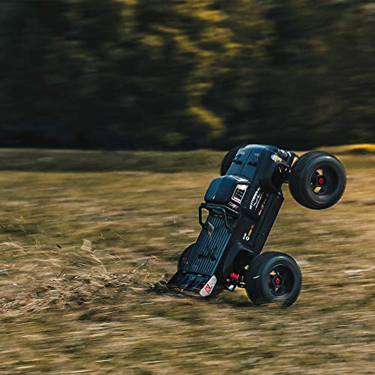 ARRMA 1/8 Notorious 6S V5 4WD BLX Stunt RC Truck with Spektrum Firma RTR (Transmitter and Receiver Included, Batteries and Charger Required), Black, ARA8611V5T1