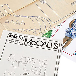 McCall's Patterns M5416 Toddlers' Tops, Dresses and Shorts