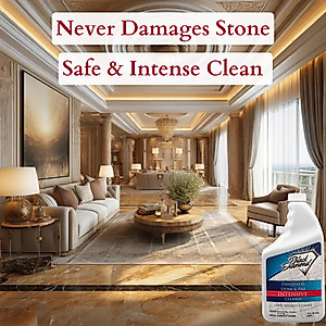 Black Diamond Stoneworks Stone & Tile Intensive Cleaner: Concentrated Deep Cleaner, Marble, Limestone, Travertine, Granite, Slate, Ceramic & Porcelain Tile. (1 Quart)