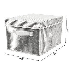 GRANNY SAYS Bundle of 3-Pack Cloth Storage Bins & 2-Pack Closet Storage Bins