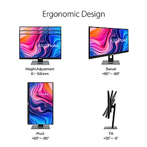 ASUS ProArt Display PA278QV 27 inches WQHD (2560 x 1440) Monitor (Renewed)