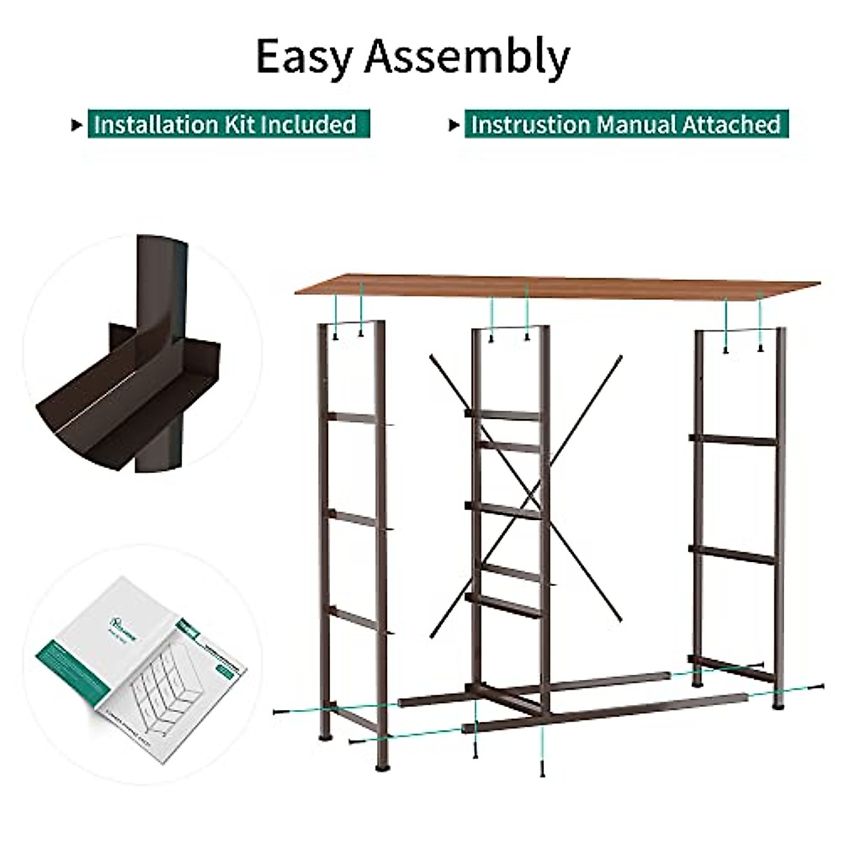 YITAHOME 7 Drawers Fabric Dresser, Furniture Storage Drawer Unit, Sturdy Steel Frame, Wooden Top & Easy Pull Fabric Bins, Vertical Organizer Tower Chest for Closet, Bedroom, Entryway, Nursery(Brown)