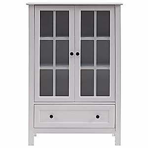 Signature Design by Ashley Miranda Accent Cabinet, 32"W x 12"D x 47"H, White