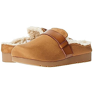 Amazon Essentials Women's Shearling Mule, Tan Suede, 7.5