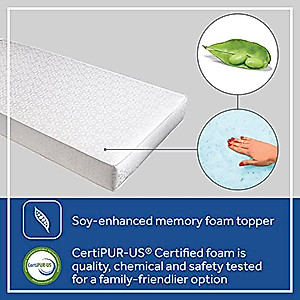 Sealy Baby Cool Comfort Breathable Waterproof 2 Stage Crib Mattress plus Toddler Bed Fit, Cooling Foam, Airy Cotton Cover, GREENGUARD Gold Certified, Safety & Quality Tested, Made in USA, 52'X28'