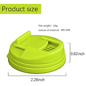 Hetenoyo 4 Pack Soda Can Covers Beer Beverage Can Covers Reusable Leakproof Drink Can Lids Protector for Beer, Juice & Soft Drink Beverage (Blue & Yellow), GZ-4P