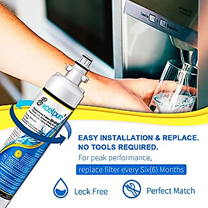 EXCELPURE RPWF Replacement for GE RPWF (Not RPWFE), RWF1063, RWF3600A, WSG-4, DWF-36, R-3600, MPF15350, OPFG3-RF300, Refrigerator Water Filter,3PACK