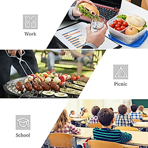 Duduho Cute Sheep Heart Star Dots Lunch Bag Large Tote Bag Reusable Lunch Box Container For Women Men School Office Work, 10l