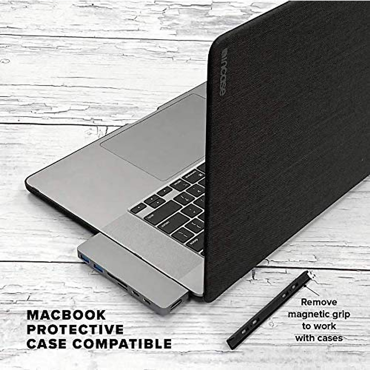 Hyper - New HyperDrive Duo 7-in-2 Hub - USB-C for MacBook Pro/Air - HDMI 4K60Hz HDR, USB-C 40Gbps 100W PD, USB-C 5Gbps 60W PD, MicroSD/SD 3.0 UHS-I 104MB/s, 2 x USB-A 5Gbps - Space Gray