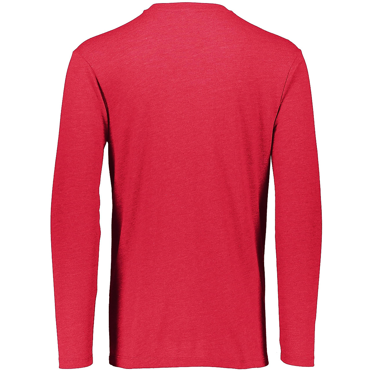 Augusta Sportswear Boys Tri-Blend Long Sleeve Crew, Red Heather, M