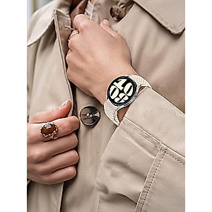 MYAPULUA 20mm Braided Stainless Steel Band for Samsung Galaxy Watch 6/5/4/3/2/1