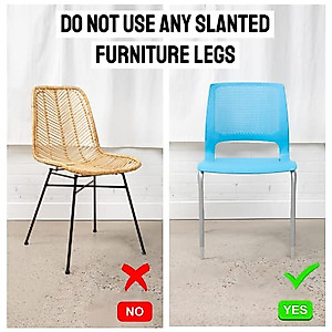 Goods4U Beige 4" Furniture Risers with Adjustable Screw Clamp | Easily Attaches to Legs with Diameter 0.8"-1.6" | Helps Posture, Back & Neck, Carpal Tunnel | Buy Now and “Level Up” Your Life!