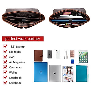 LOVEVOOK Laptop Bag for Women 15.6 inch,Leather Messenger Bag for Women,Large Waterproof Laptop Tote Computer Work Teacher College Bag Bookbag,Cute Womens Briefcase Satchel Purse Handbag Shoulder Bag