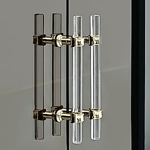 Knocbel Contemporary 53.5" Buffet Sideboard Storage Cabinet with 3 Drawers, Acrylic Doors and Adjustable Glass Shelves, Living Room Entry Hallway Foyer Table Coffee Bar Cabinet