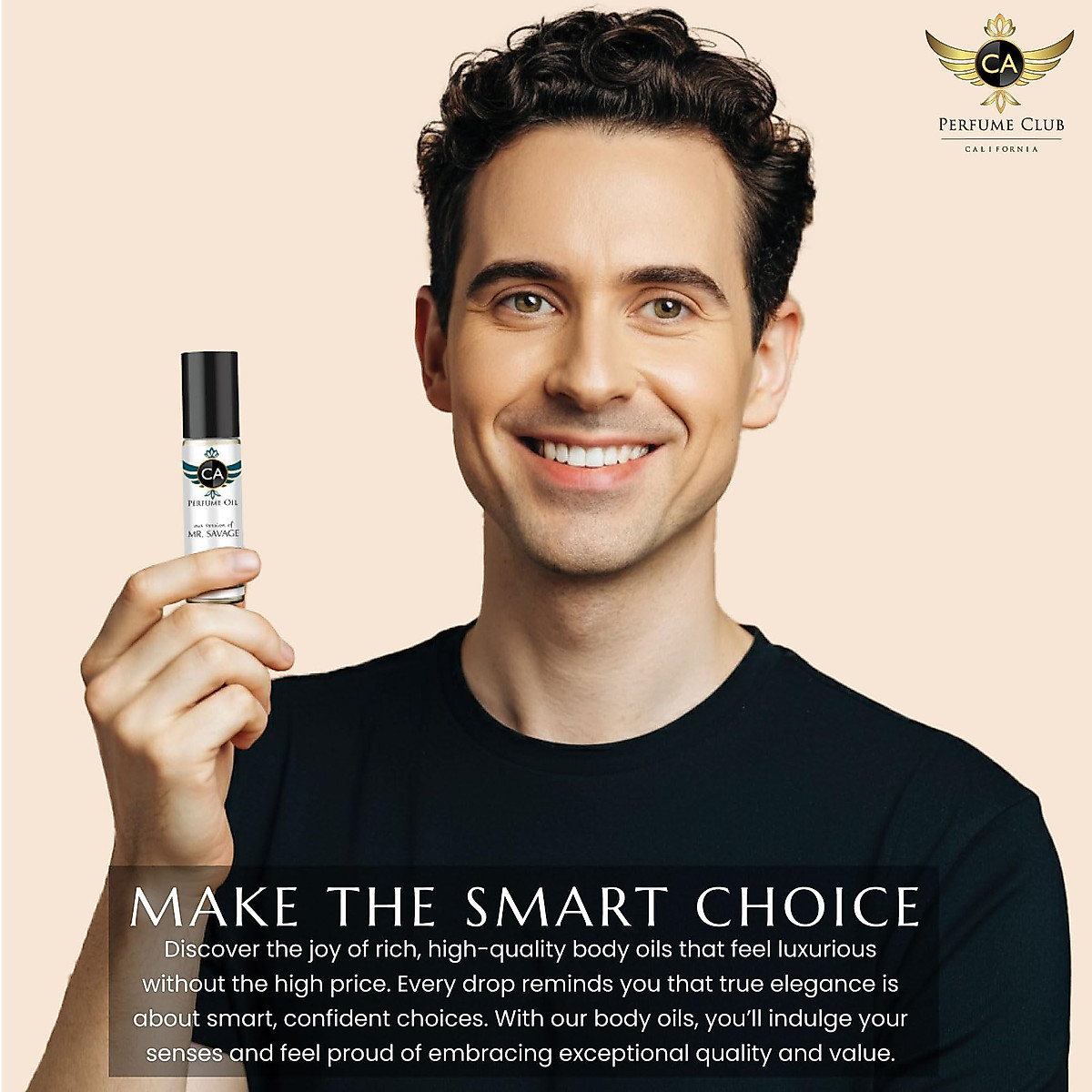 CA Perfume Impression of Aventura for Man Fragrance Body Oils Alcohol-Free Essential Sample Travel Size Roll-On 0.3 Fl Oz/10 ml