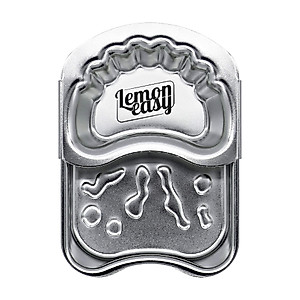 Germany's Favorite - LEMONEASY Lemon Slice Squeezer - Stainless Steel Press - Ergonomic, Effortless, Lime, Orange, and Citrus Fruit Hand Held Lemon Juicer Squeezer - Fewer Seeds, More Juice