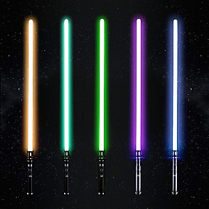 Light Saber V7 Changeable Colors - Smooth Swing and Sound Dueling Light Sabers RGB - 10 Sound Effects