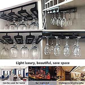 Household Wine Glass Rack, Wine Cabinet Goblet Rack, Wine Glass Rack, Wine Rack Hanging Rack 2 Packs