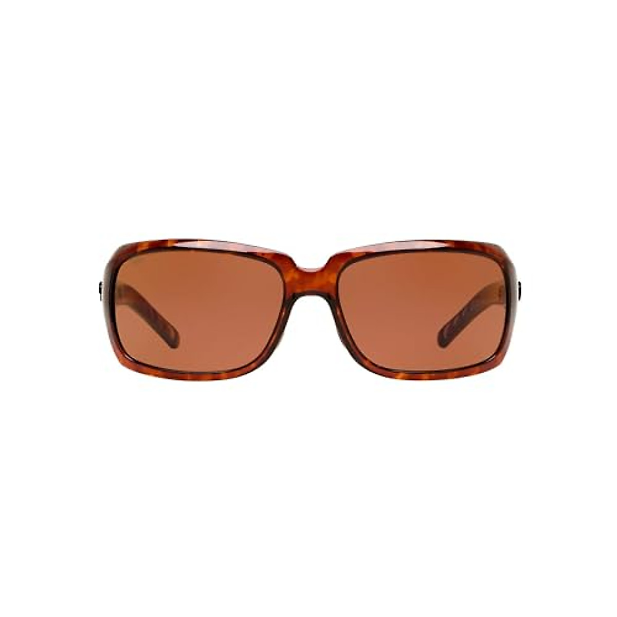 Costa Del Mar Womens Isabela Rectangular Sunglasses, Tortoise/Copper Polarized-580P, 64 mm